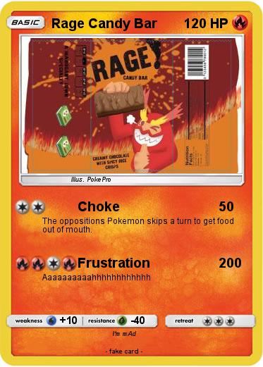 Pokémon Rage Candy Bar - Choke - My Pokemon Card
