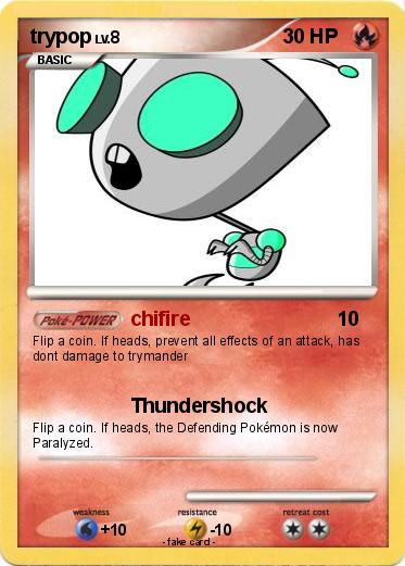 Pokémon trypop - chifire - My Pokemon Card