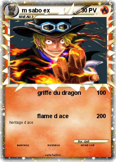 Pokémon m sabo ex - griffe du dragon - Ma carte Pokémon