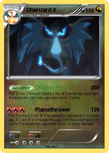 Pokémon Charizard X 106 106 - Dragon Rage - My Pokemon Card