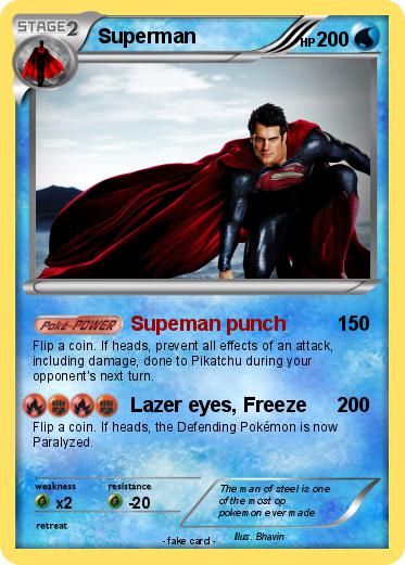 Pokémon Superman 643 643 - Supeman punch - My Pokemon Card