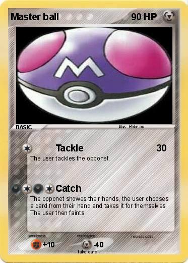 Pokémon Master ball 207 207 - Tackle - My Pokemon Card