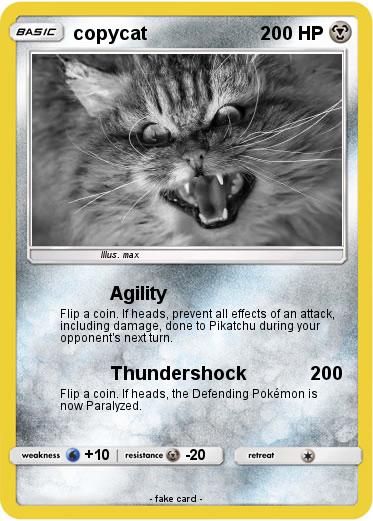 Pokémon copycat 29 29 - Agility - My Pokemon Card