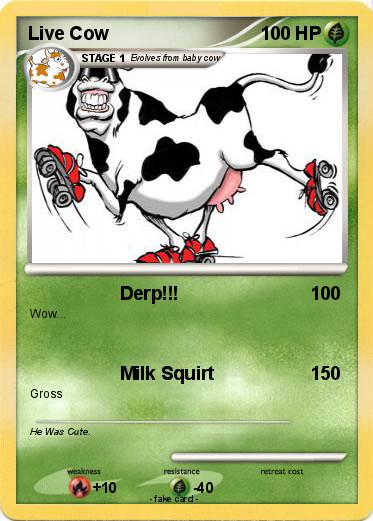 Pokémon Live Cow - Derp!!! - My Pokemon Card
