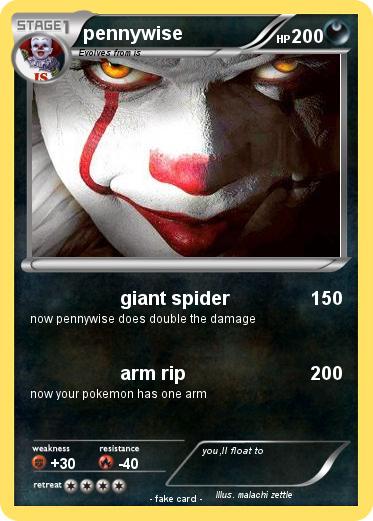 Pokémon pennywise 145 145 - giant spider - My Pokemon Card