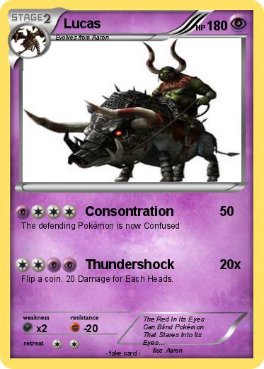 Pokémon Lucas 1021 1021 - Consontration - My Pokemon Card