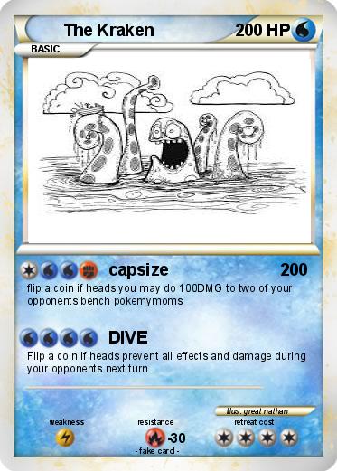 Pokémon The Kraken 42 42 - capsize - My Pokemon Card