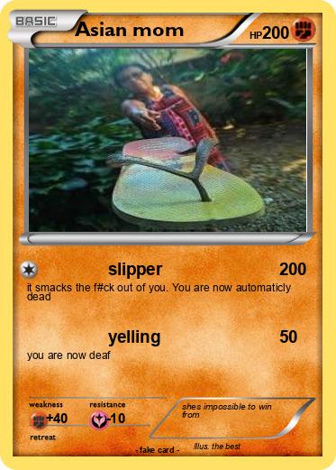 Pokémon Asian mom 12 12 - slipper - My Pokemon Card