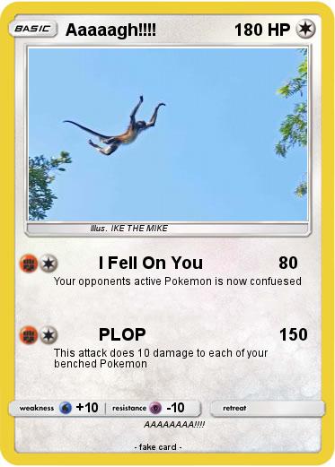 Pokémon Aaaaagh 1 1 - I Fell On You - My Pokemon Card