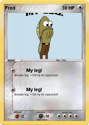 Pokémon Fred 1002 1002 - My leg! - My Pokemon Card
