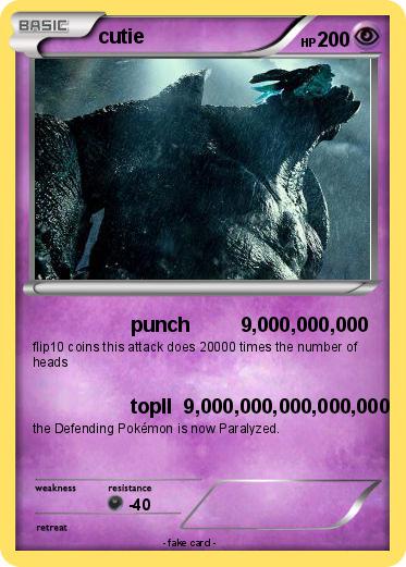 Pokémon giant hell monster - punch 9,000,000,000 - My Pokemon Card