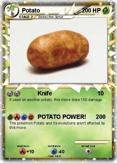 Pokémon Potato 51 51 - Knife - My Pokemon Card