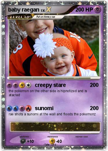 Pokémon baby raegan - creepy stare - My Pokemon Card