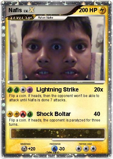 Pokémon Nafis - Lightning Strike - My Pokemon Card