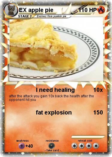 Pokémon EX apple pie - I need healing - My Pokemon Card