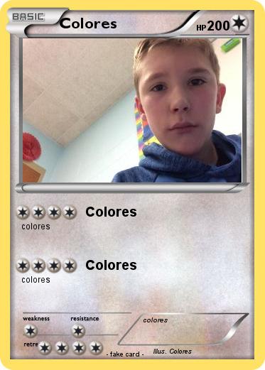 Pokémon Colores 1 1 - Colores - My Pokemon Card