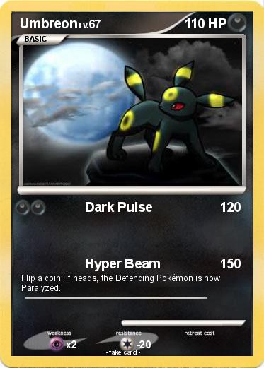 Pokémon Umbreon 900 900 - Dark Pulse - My Pokemon Card