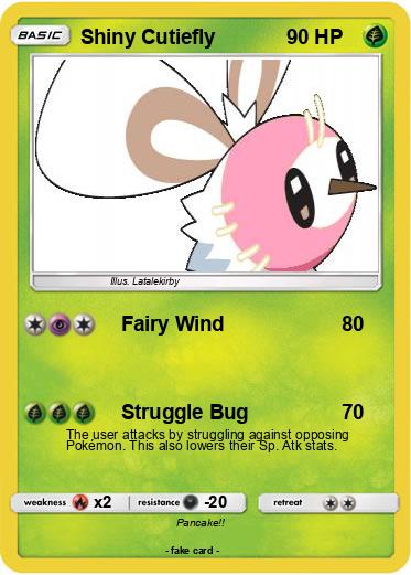 Pokémon Shiny Cutiefly - Fairy Wind - My Pokemon Card