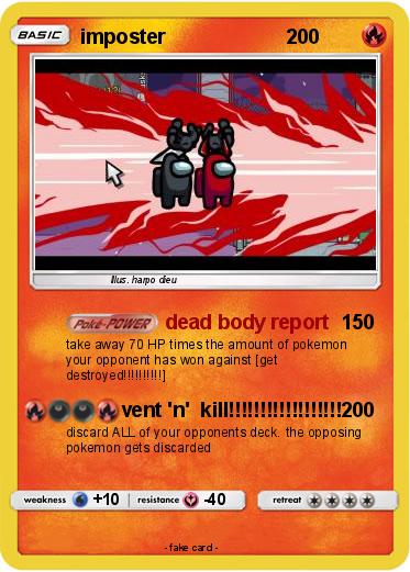 Pokémon imposter 223 223 - dead body report - My Pokemon Card