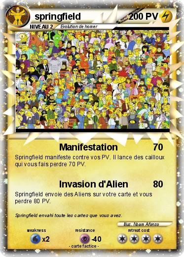 Pokémon springfield 15 15 - Manifestation - Ma carte Pokémon
