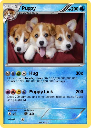 Pokémon Puppy 902 902 - Hug - My Pokemon Card