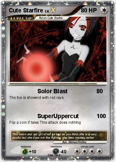 Pokémon Cute Starfire 1 1 - Solor Blast - My Pokemon Card