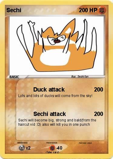 Pokémon Sechi - Duck attack - My Pokemon Card