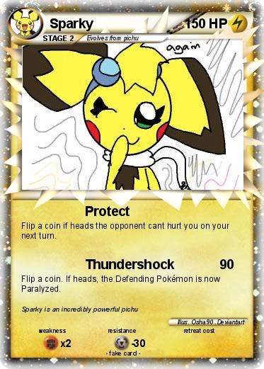 Pokémon Sparky 115 115 - Protect - My Pokemon Card