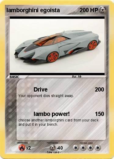 Pokémon lamborghini egoista 5 5 - Drive - My Pokemon Card