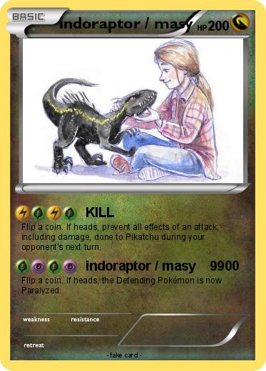Pokémon indoraptor masy - KILL - My Pokemon Card