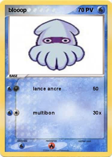 Pokémon blooop - lance ancre - Ma carte Pokémon