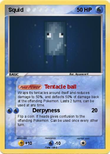 Pokémon Squid 129 129 - Tentacle ball - My Pokemon Card
