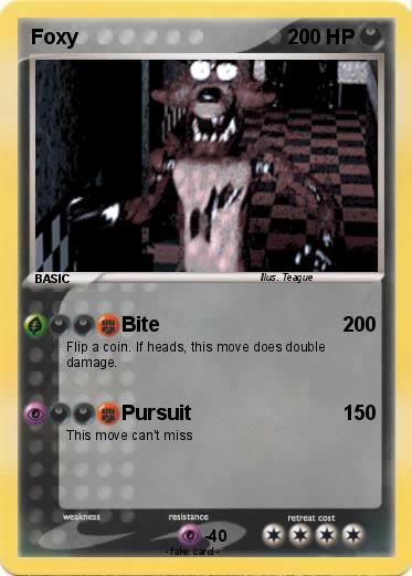 Pokémon Foxy 200 200 - Bite - My Pokemon Card