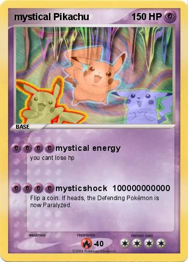 Pokémon mystical Pikachu - mystical energy - My Pokemon Card