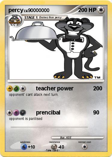 Pokémon percy 608 608 - teacher power - My Pokemon Card