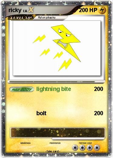 Pokémon ricky 85 85 - lightning bite - My Pokemon Card