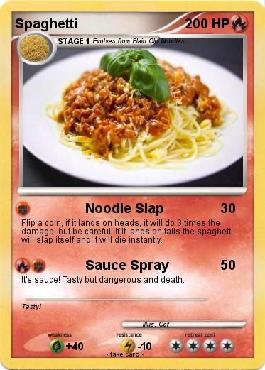 Pokémon Spaghetti 77 77 - Noodle Slap - My Pokemon Card