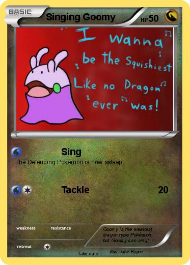 Pokémon Singing Goomy - Sing - My Pokemon Card