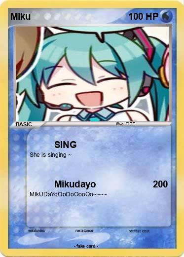 Pokémon Miku 434 434 - SING - My Pokemon Card