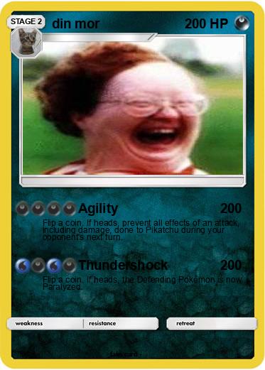 Pokémon din mor 156 156 - Agility - My Pokemon Card
