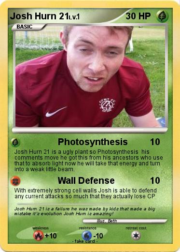 Pokémon Josh Hurn 21 21 - Photosynthesis - My Pokemon Card
