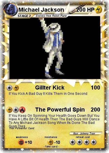Pokémon Michael Jackson 1536 1536 - Gillter Kick - My Pokemon Card