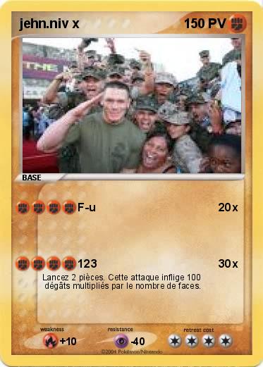 Pokémon jehn niv x - F-u - Ma carte Pokémon