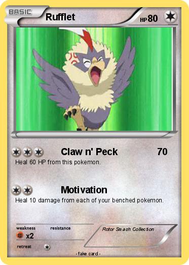 Pokémon Rufflet 30 30 - Claw n' Peck - My Pokemon Card