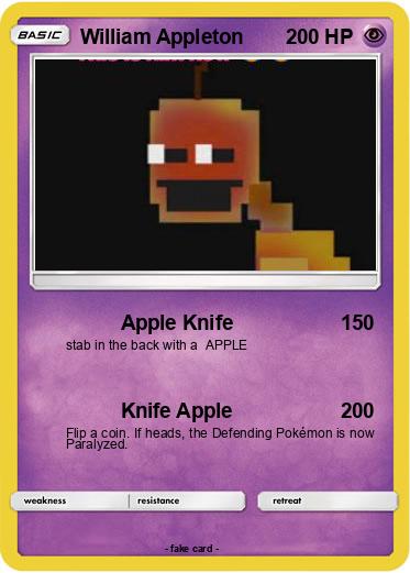 Pokémon William Appleton - Apple Knife - My Pokemon Card