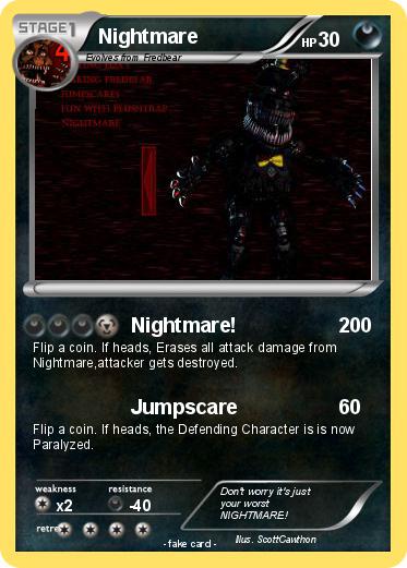 Pokémon Nightmare 1090 1090 - Nightmare! - My Pokemon Card