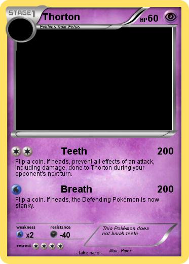 Pokémon Thorton 4 4 - Teeth - My Pokemon Card