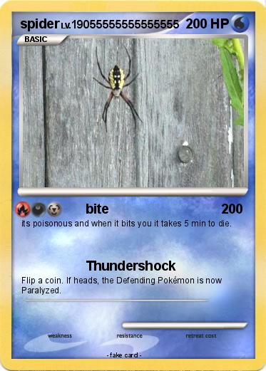 Pokémon spider 1396 1396 - bite - My Pokemon Card