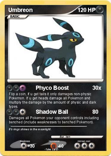 Pokémon Umbreon 677 677 - Phyco Boost - My Pokemon Card