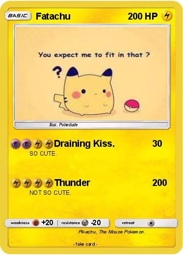 Pokémon Fatachu 28 28 - Draining Kiss. - My Pokemon Card